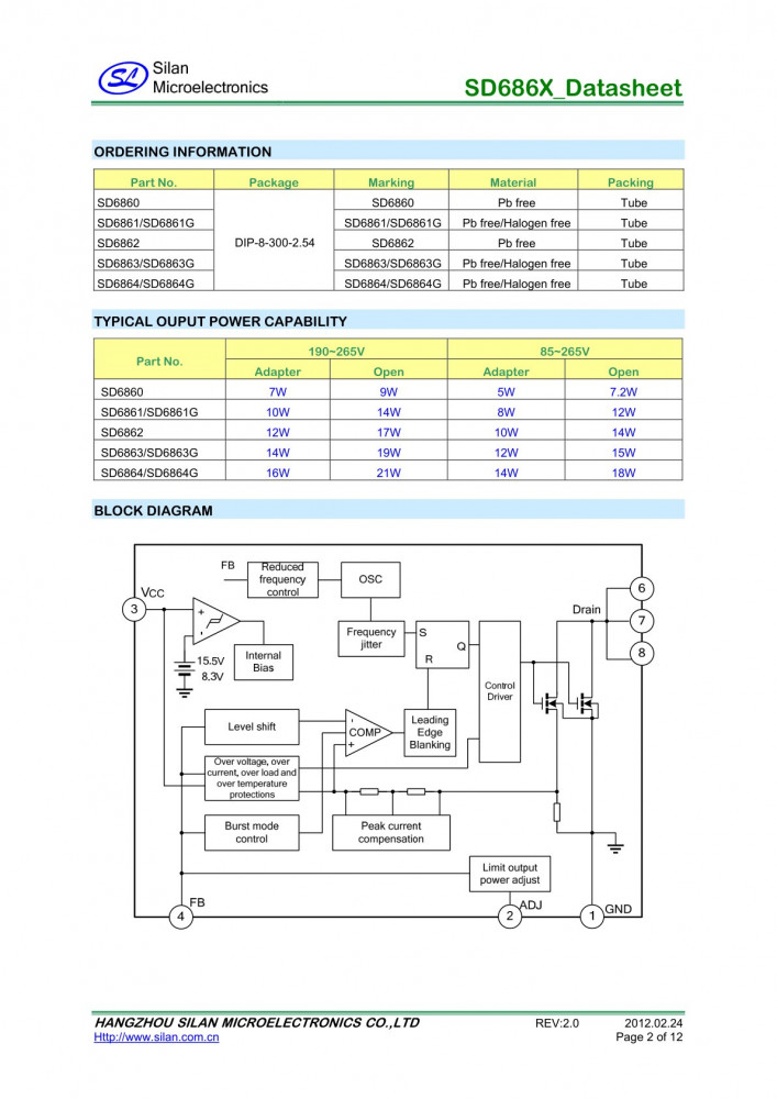 SD6861 datasheet page 2