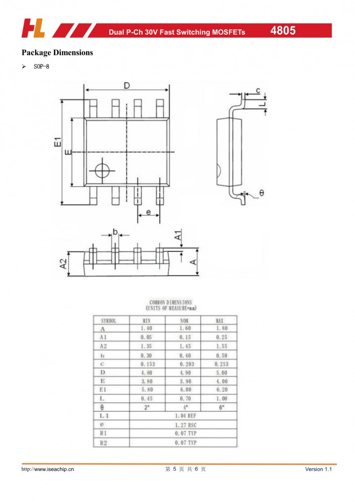 HL 4805 datasheet page 5