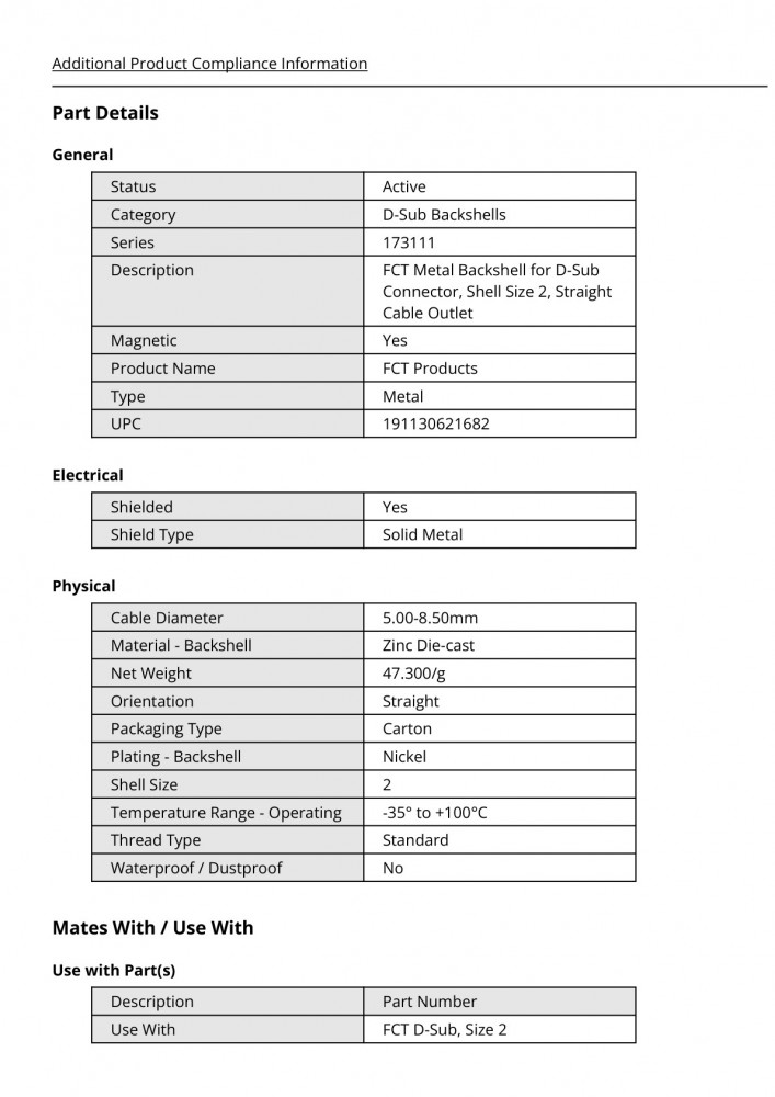 MOLEX 1731110626 drawing, page 2