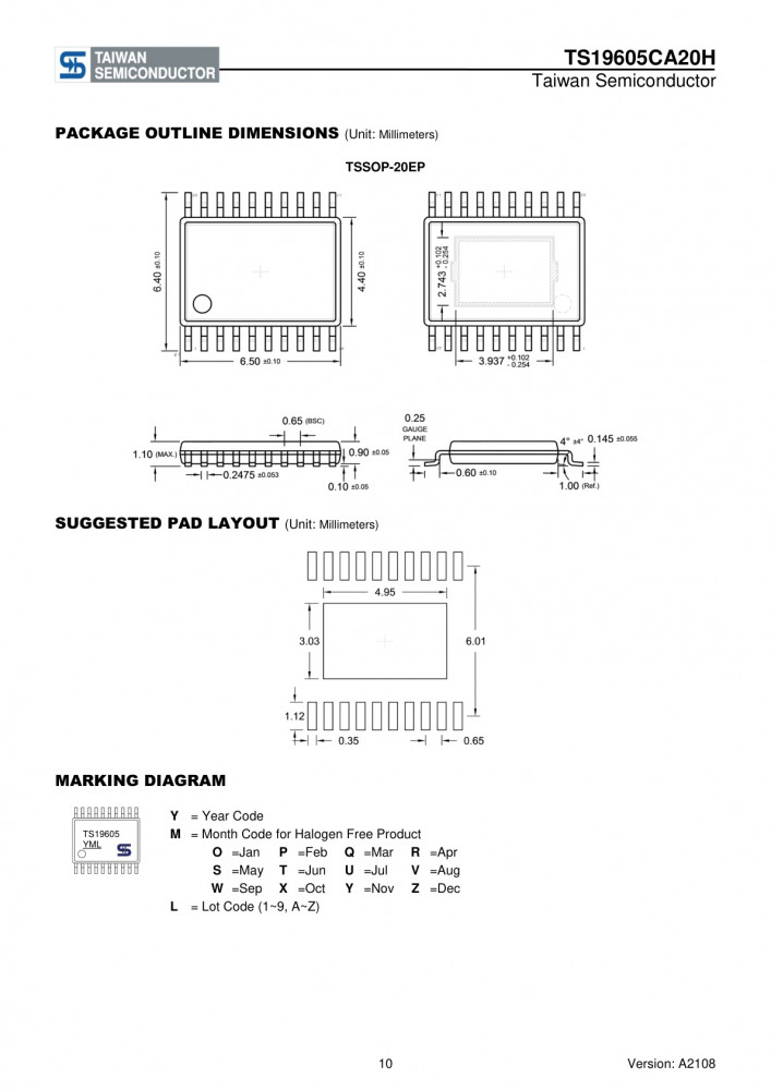 TS19605CA20H datasheet page 10