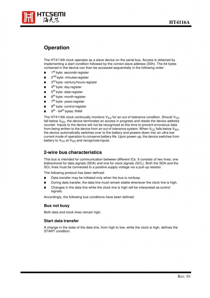 HT4116ARMZ datasheet page 4