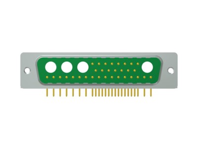 D-SUB Combination Standard • 36W4 [○••••••••••••••••••••••••••••••••○○○] • Plug • Solder pin angled .318