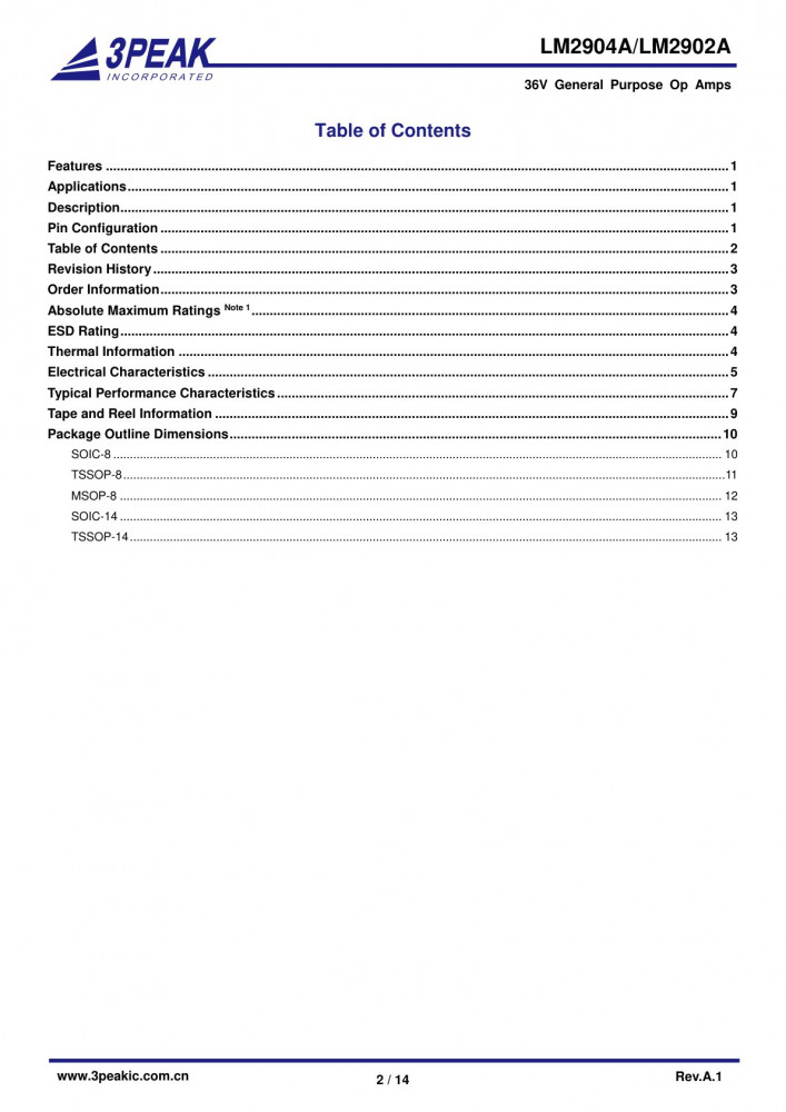 LM2904A-SR datasheet page 2