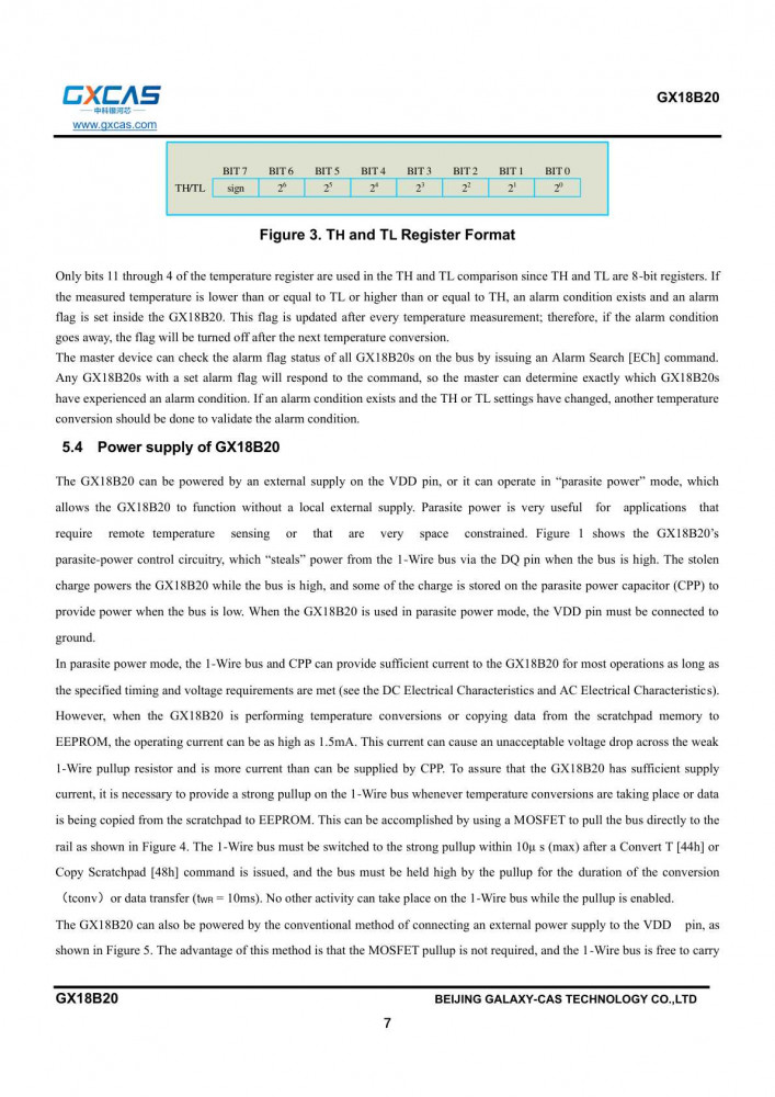 GX18B20S datasheet page 7
