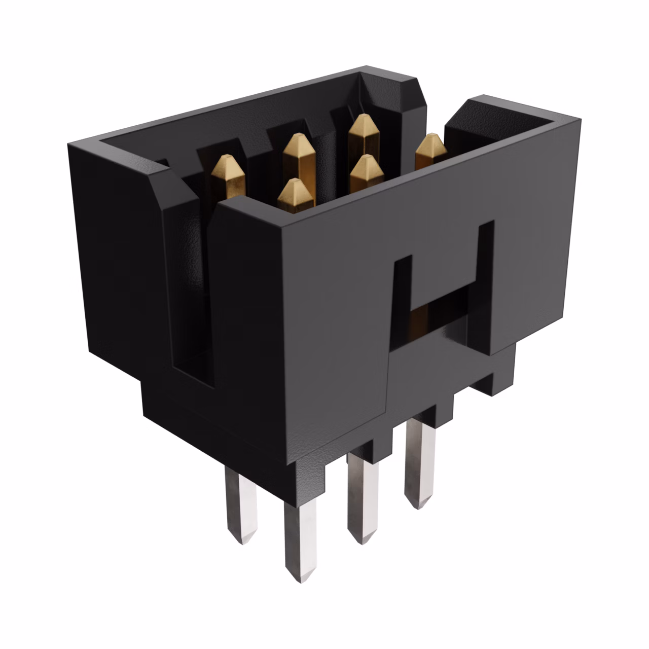 2.00mm Pitch, Milli-Grid PCB Header, Dual Row, Vertical, Through Hole, Shrouded, 44 Circuits, Circuit 20 Voided, 0.38µm Gold (Au) Plating, 2.50mm Tail Length, Dual Side Slots, Dual Friction Locks, Center Polarization, Tube