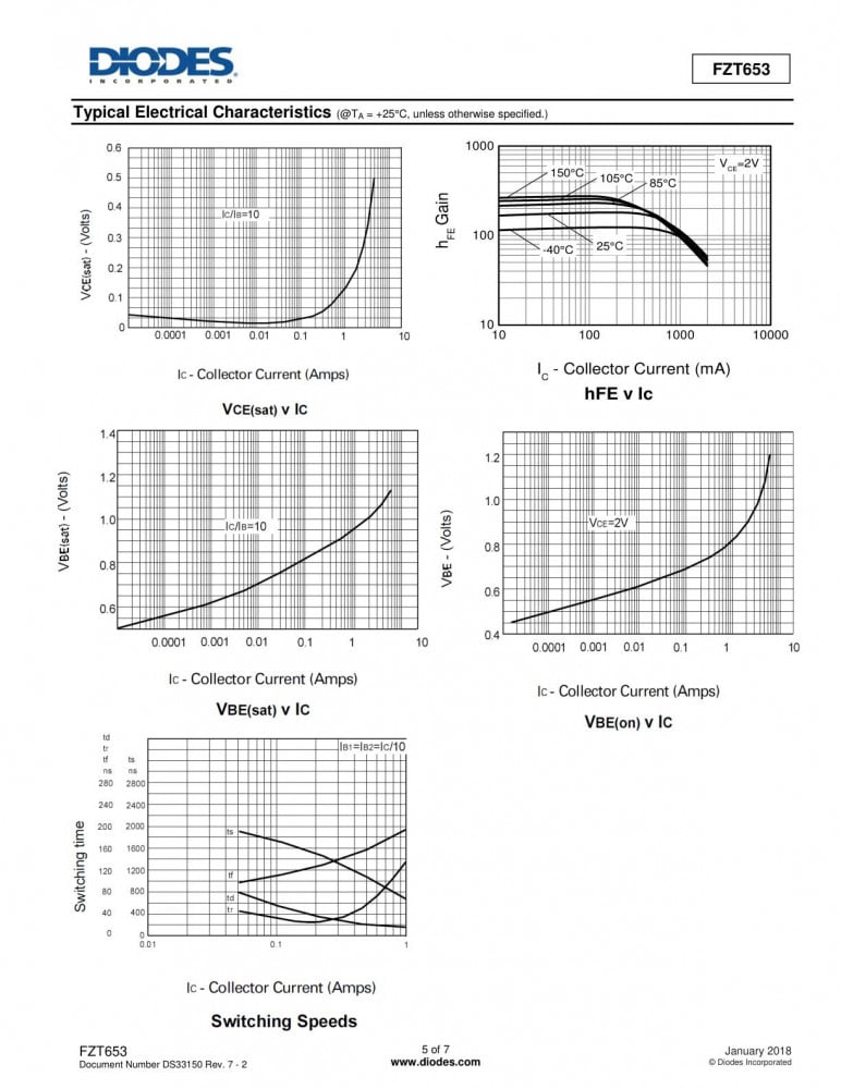 FZT653TA datasheet page 5