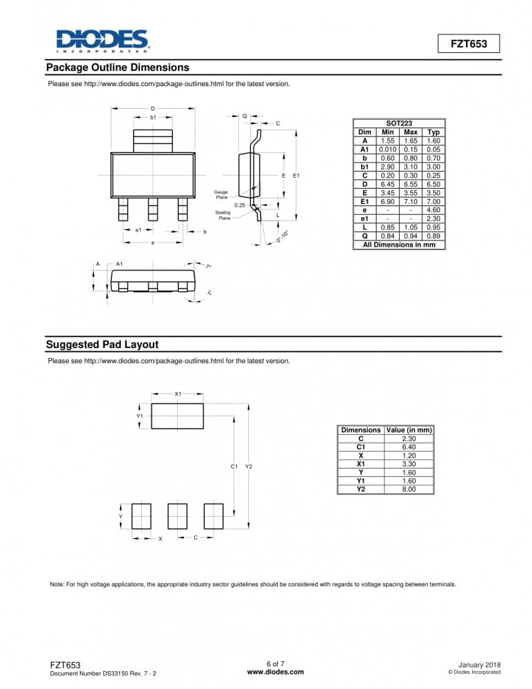 FZT653TA datasheet page 6