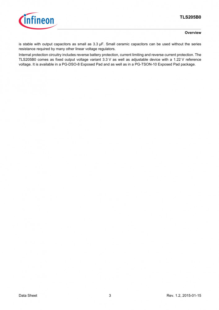TLS205B0 datasheet page 3