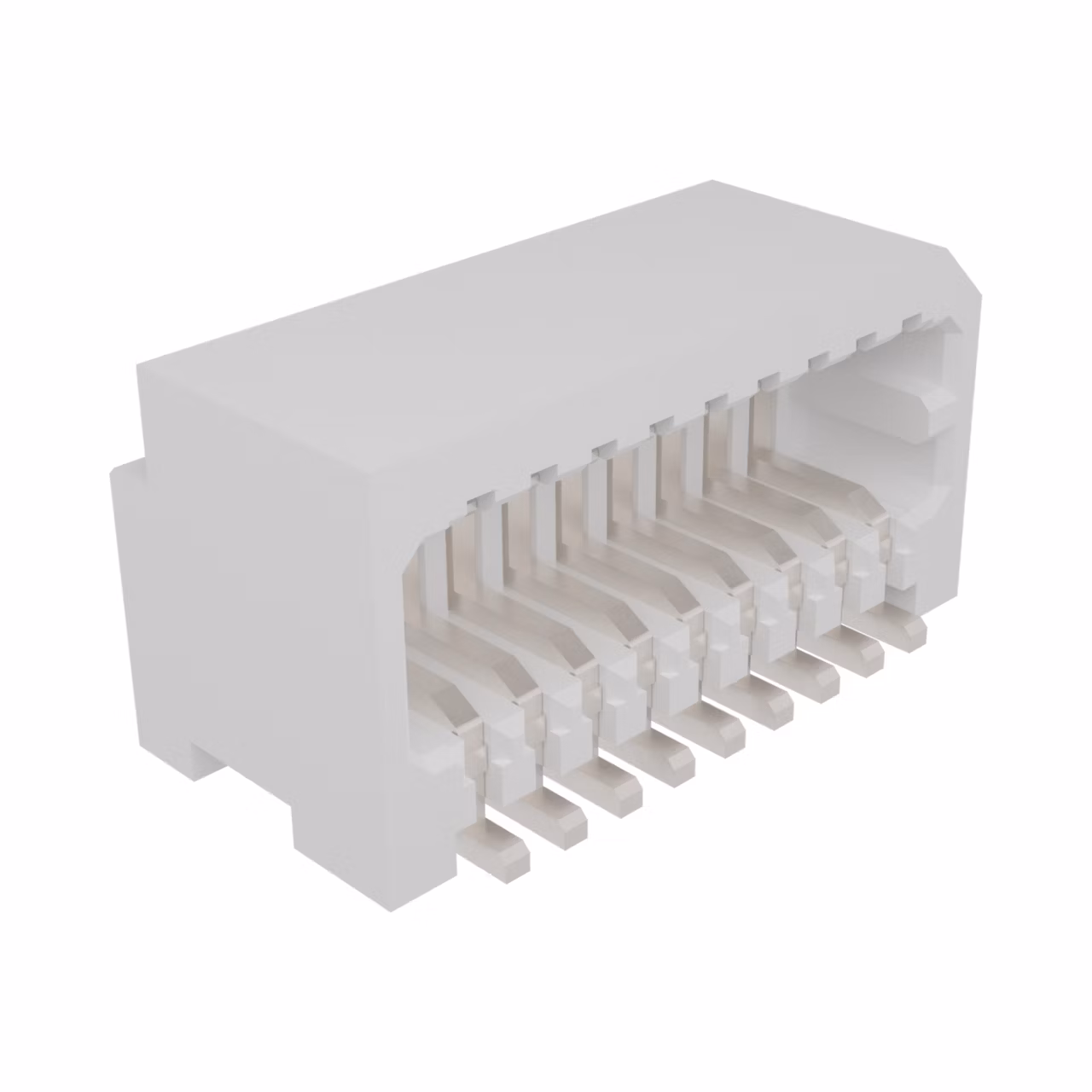 SlimStack Board-to-Board Connector, 0.80mm Pitch, Plug, 5.65mm Mated Height, 18 Circuits, Right-Angle, without Boss for sale