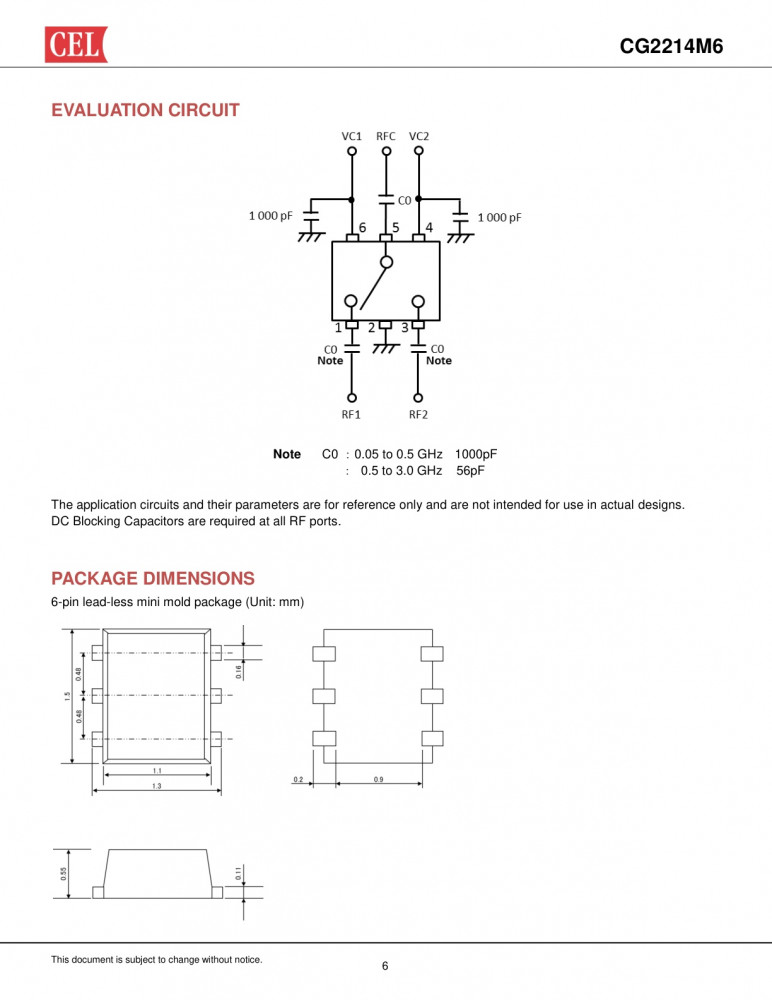CG2214M6 datasheet page 6