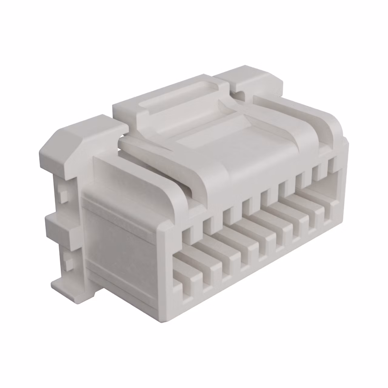 Micro-Lock Plus TPA Type Receptacle Housing, 1.25mm Pitch, Low-Halogen, Dual Row, Positive Lock, 18 Circuits, Natural (White) for sale