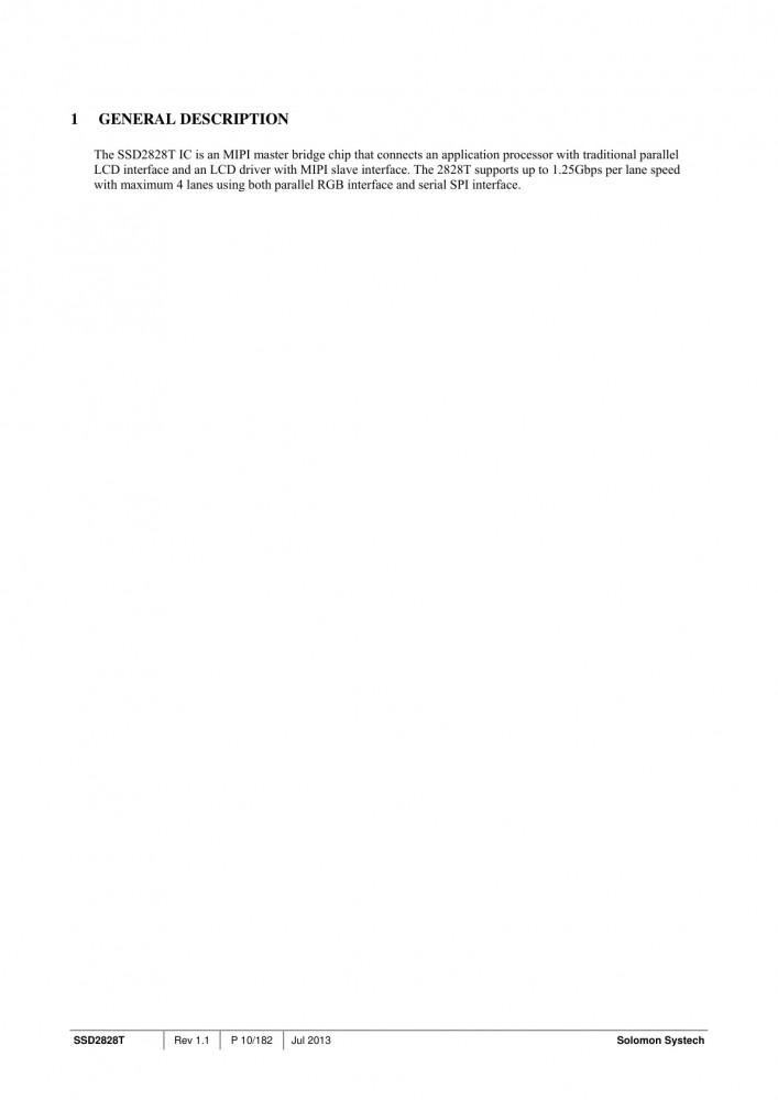 SSD2828T technical document page 10