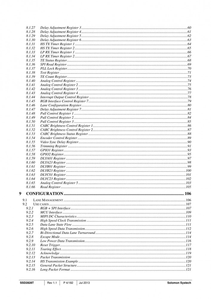 SSD2828T technical document page 4