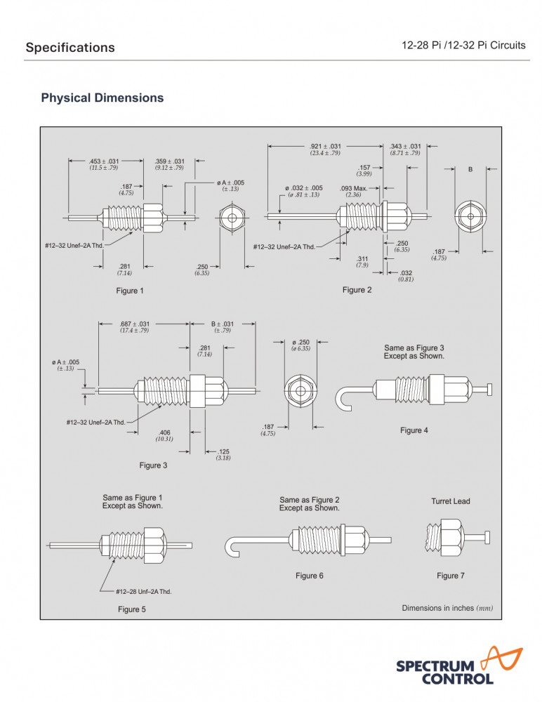 Spectrum Control EMI filter documentation page 2