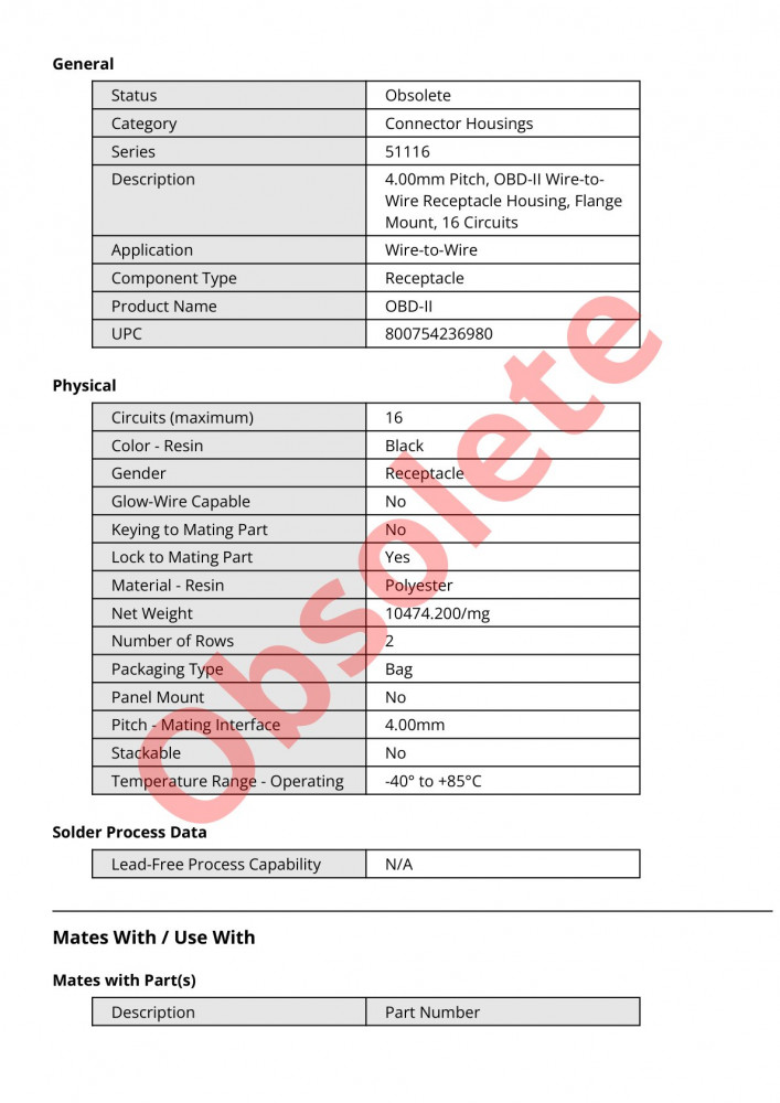 MOLEX 511161601 product document image 2
