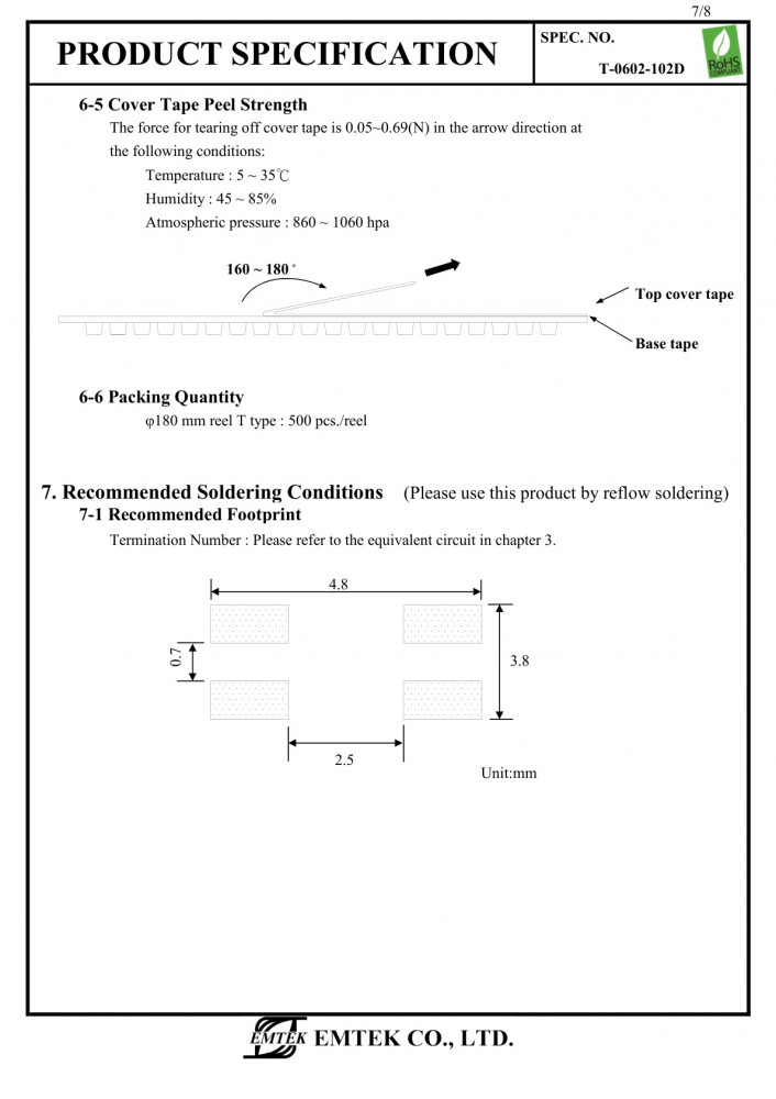 CMF4532F soldering conditions page