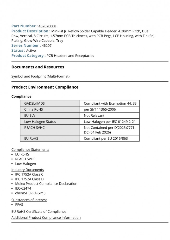 Product document page 1