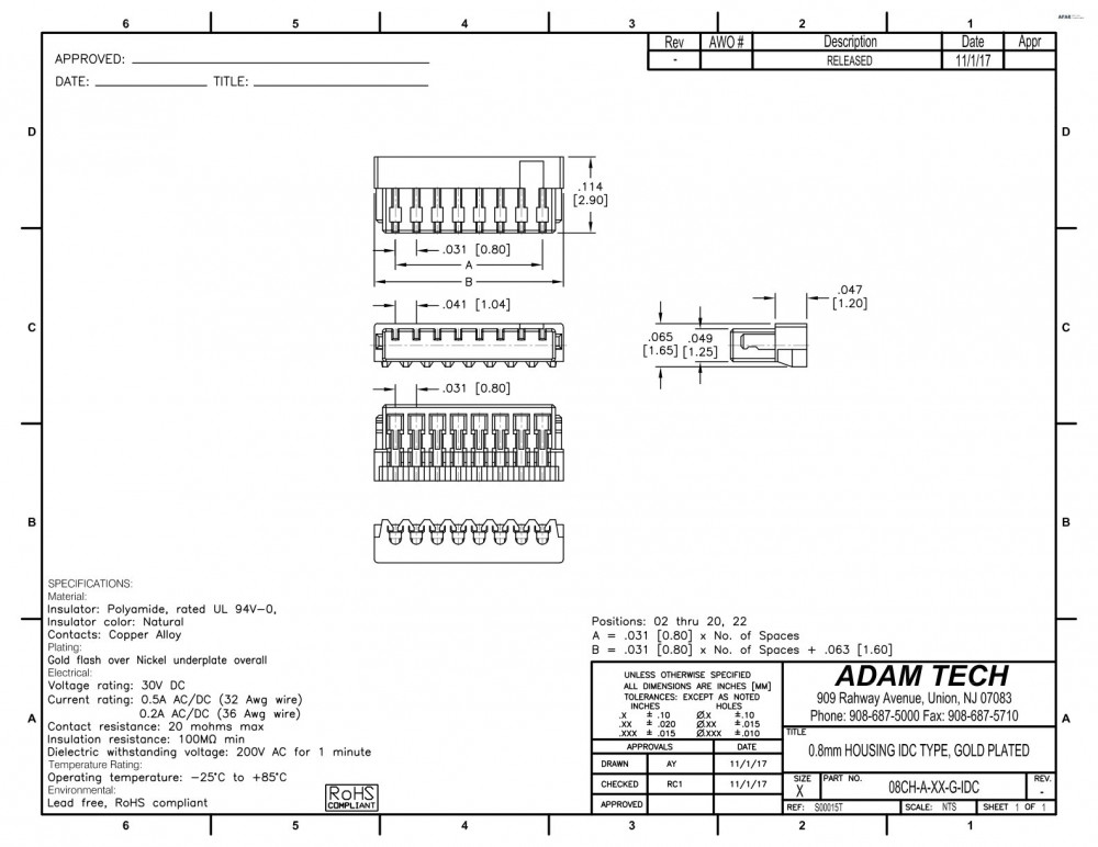 08CH-A-04-G-IDC technical drawing preview