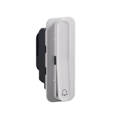 Arteor Advance - 1 module 1 way 10A slim bell push matt white - 250V AC electromechanical push button - IP20 - Screw terminals for sale