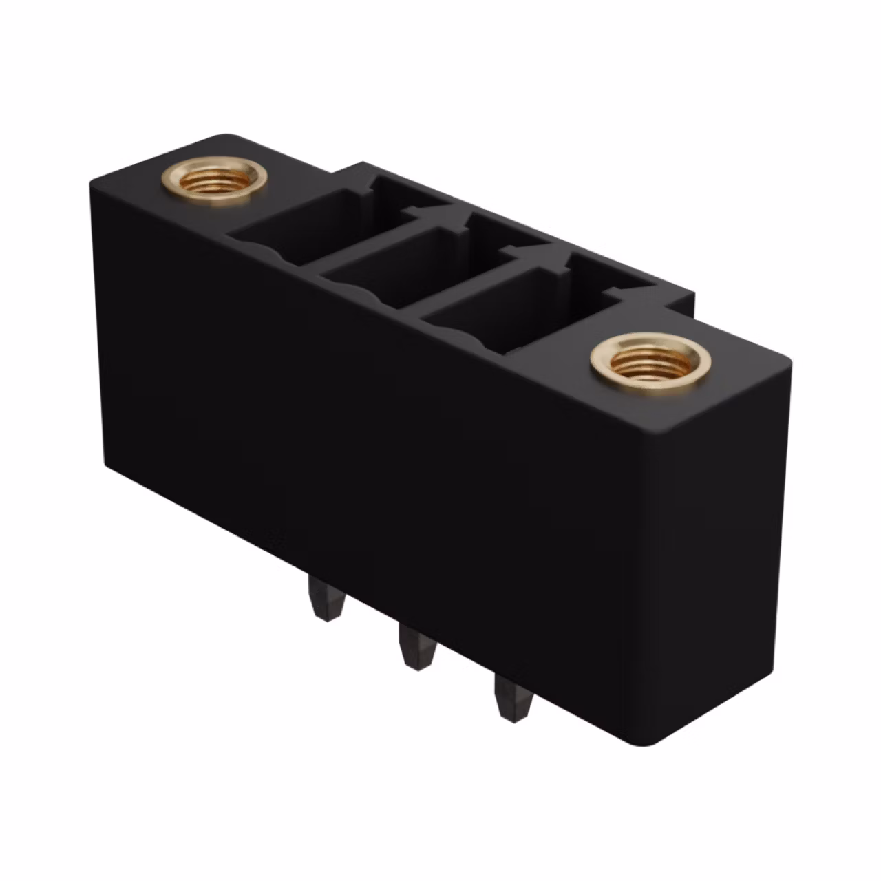 3.81mm Pitch Eurostyle Vertical PCB Header, with Threaded Retention Inserts, 3 Circuits for sale