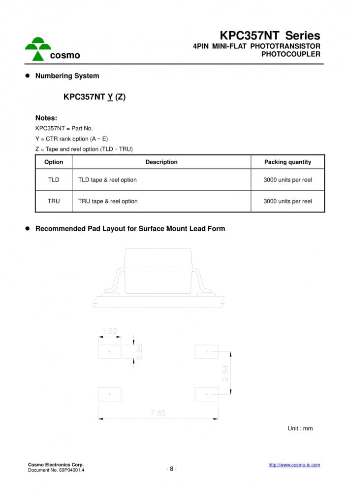 KPC357NT0CTLD datasheet page 8