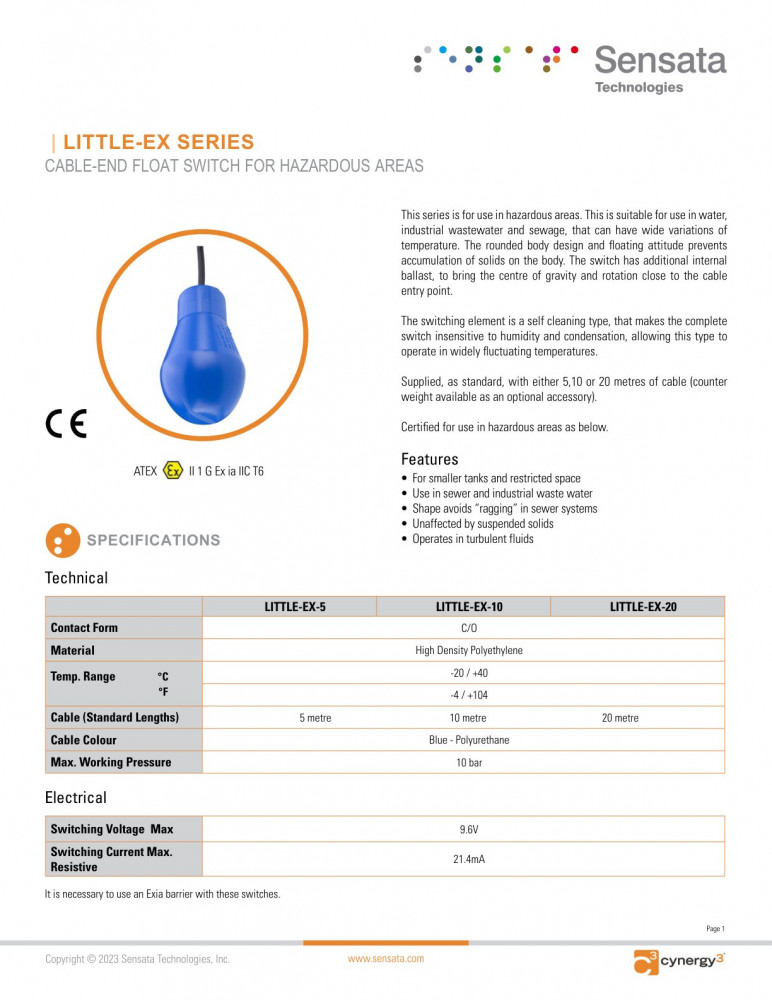 LITTLE-EX-10M technical document page 1