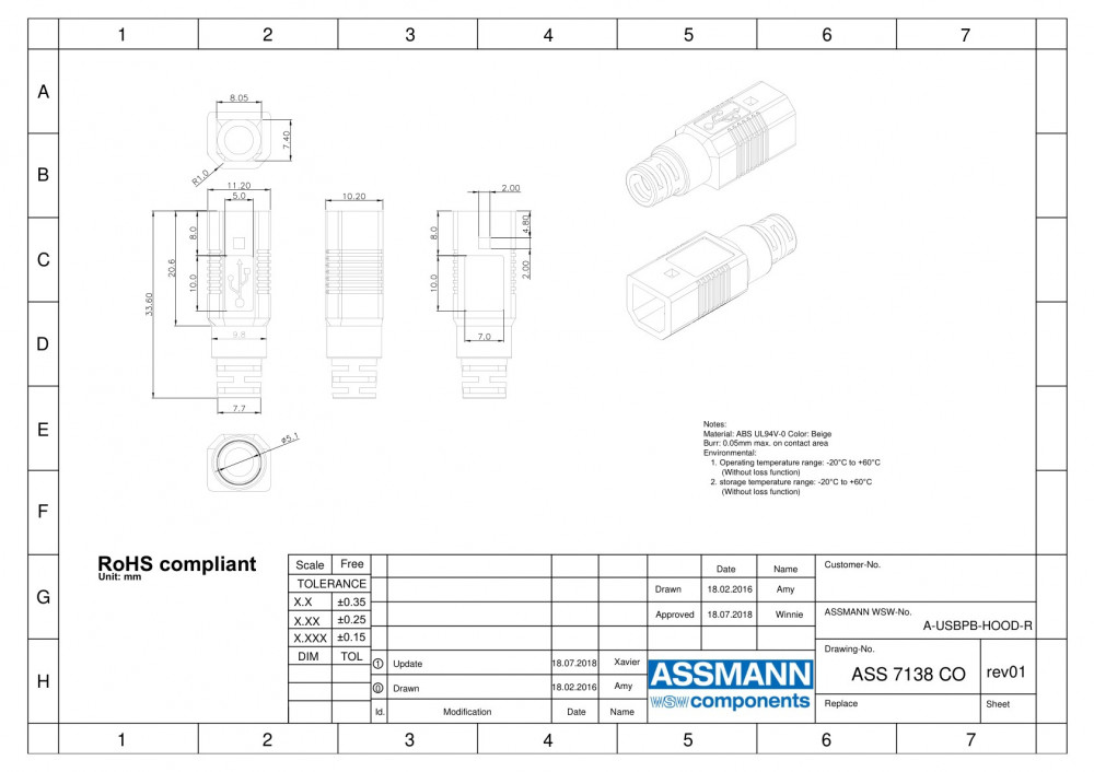 A-USBPB-HOOD-R product drawing