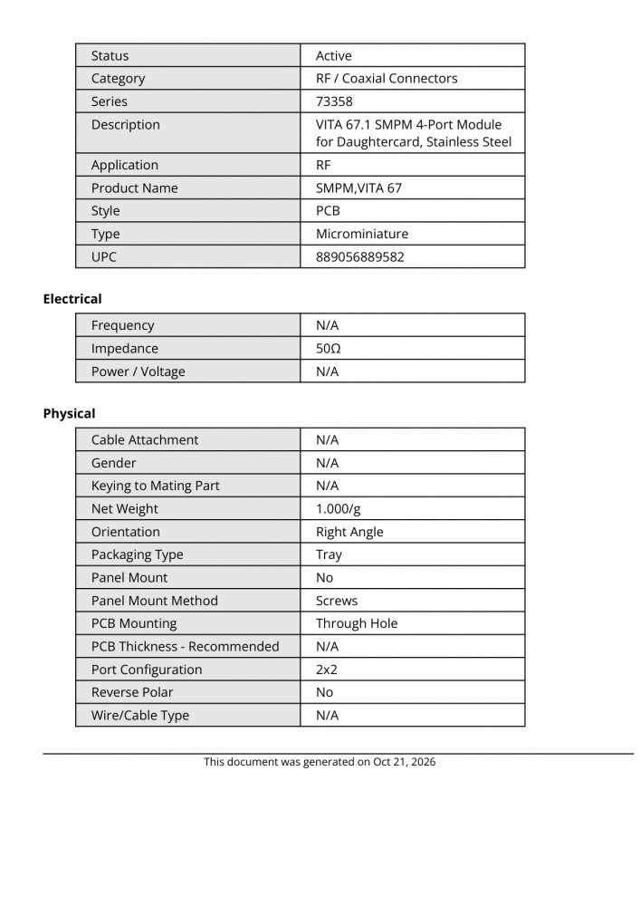 MOLEX 733581120 technical document image 2