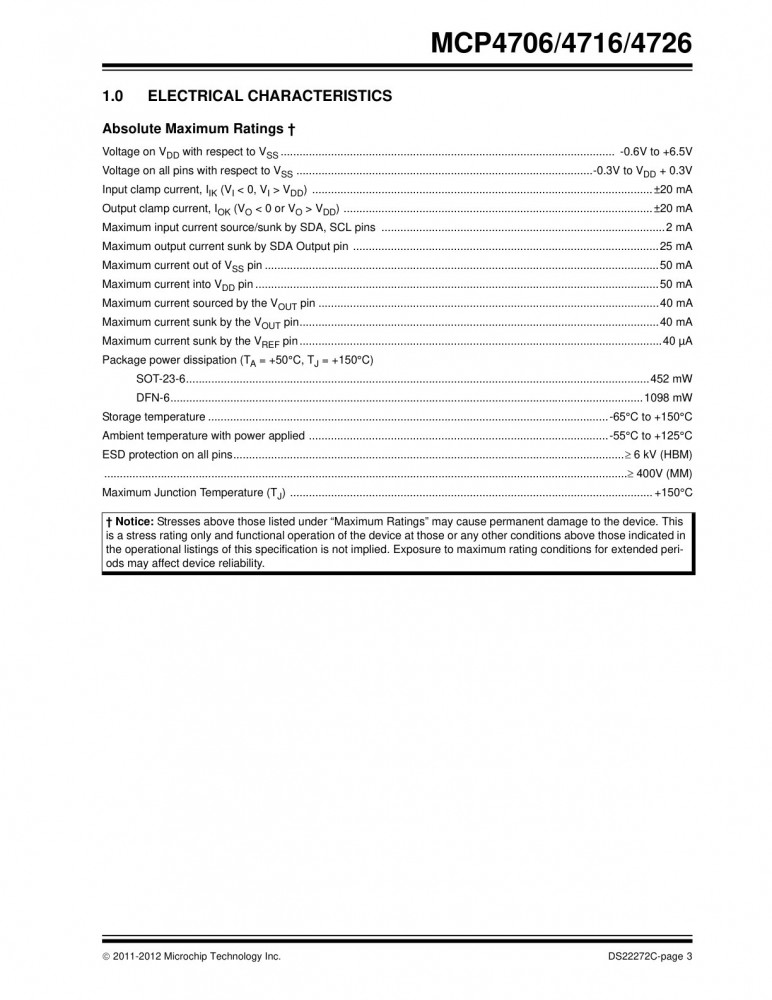 MCP4706 document page 3