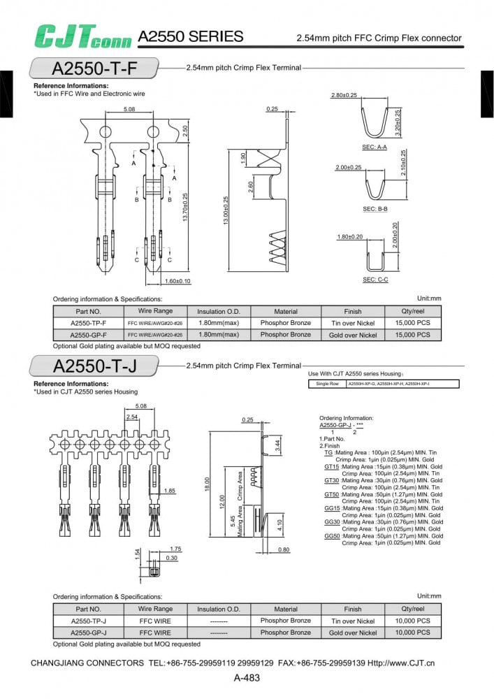 CJT A2550HK-2x6P document page 6
