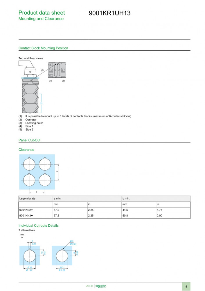 9001KR1UH13 technical document page 5