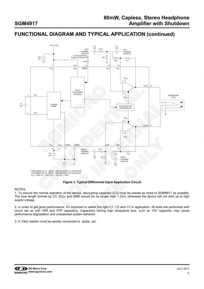 SGM4917B datasheet page 9