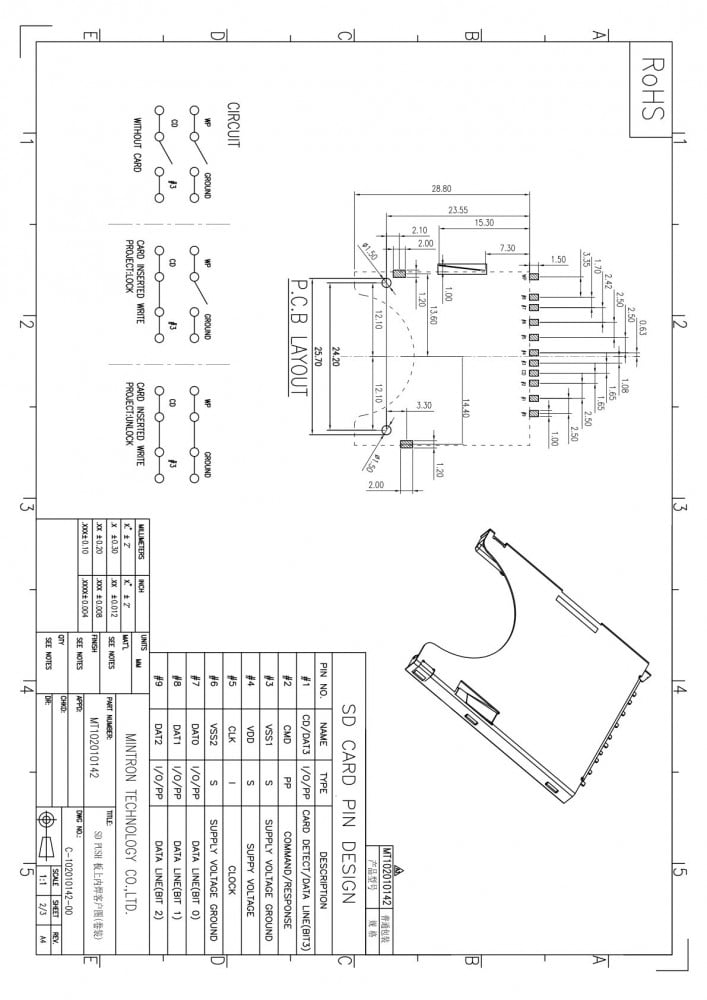 MINTRON MT102010142 technical drawing page 2