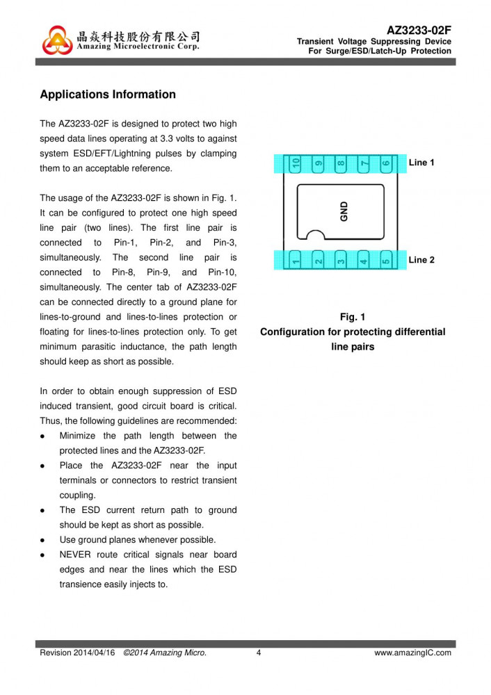 AZ3233-02F datasheet page 4