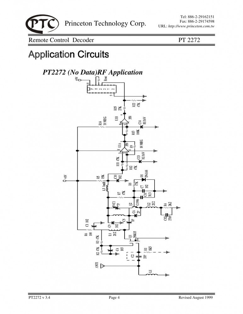 PT2272 datasheet page 4