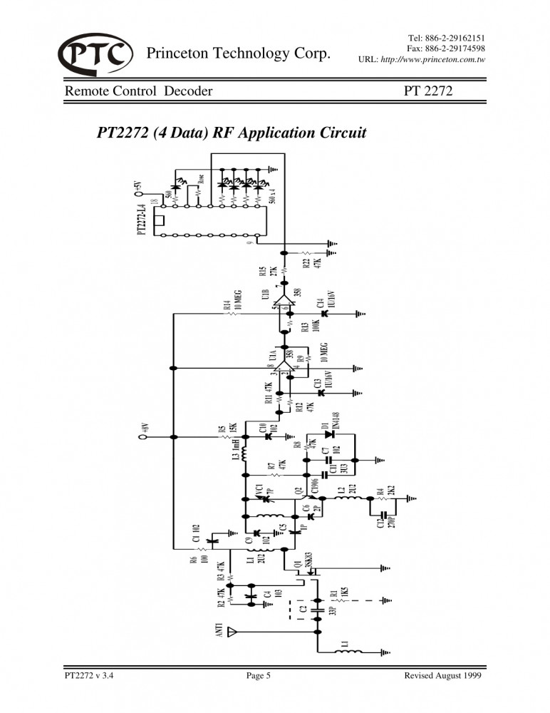 PT2272 datasheet page 5