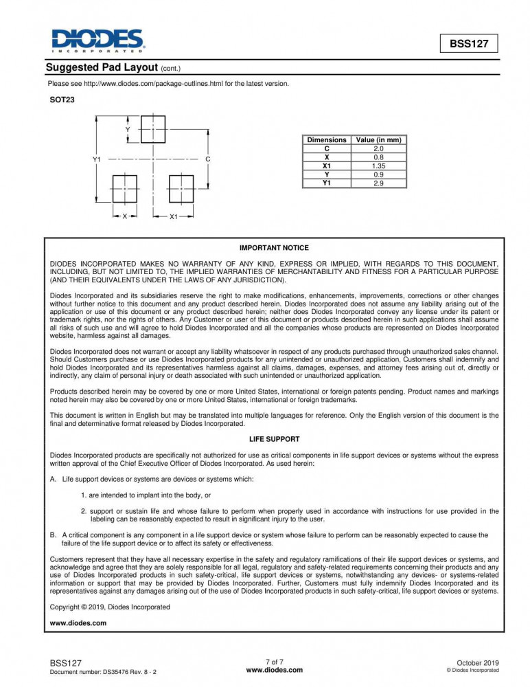 BSS127S-7 datasheet page 7