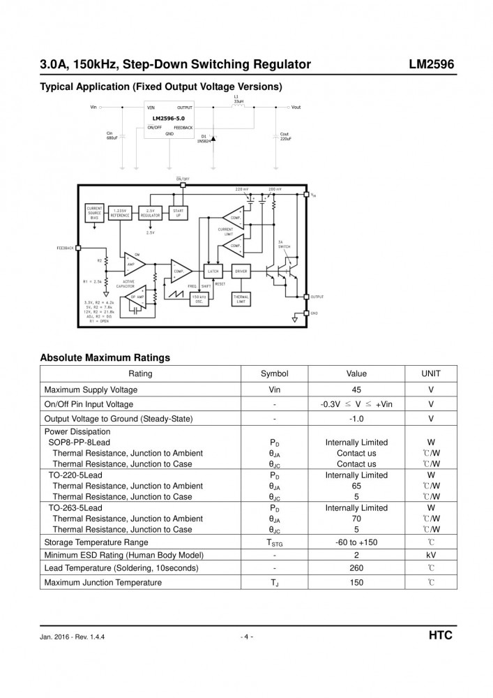 LM2596T-3.3 datasheet page 4