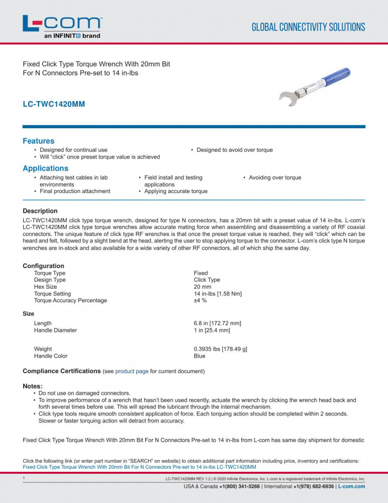 LC-TWC1420MM technical document page 1