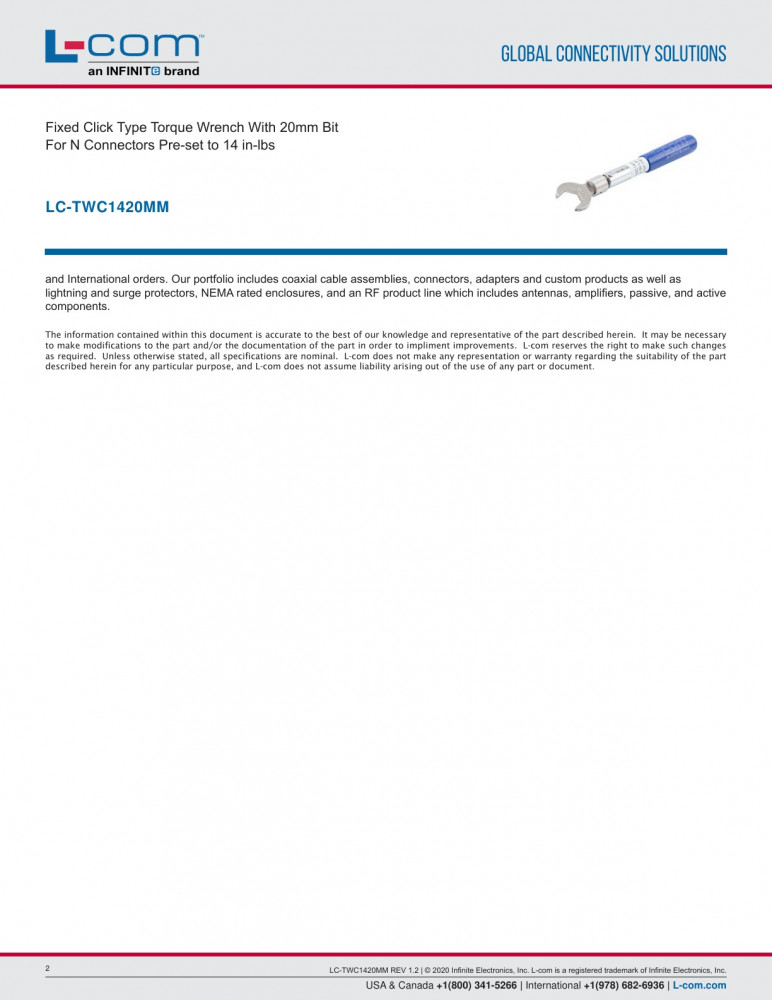 LC-TWC1420MM technical document page 2