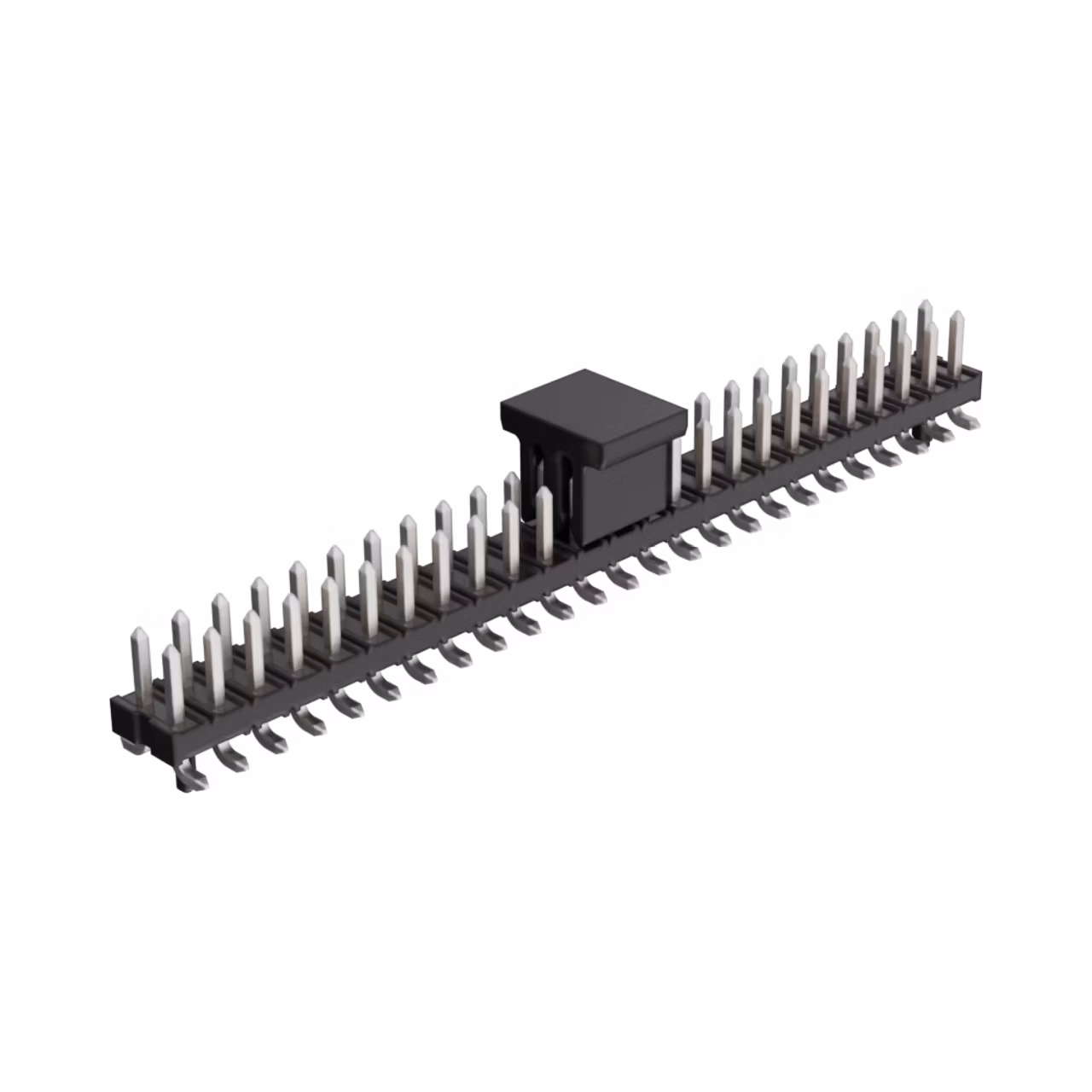 Milli-Grid Header, Vertical, Surface Mount, 20 Circuits, 2.54µm Tin (Sn) Plating, Mating Pin Length 3.20mm, with Cap and Pegs, Tape and Reel, Lead-Free