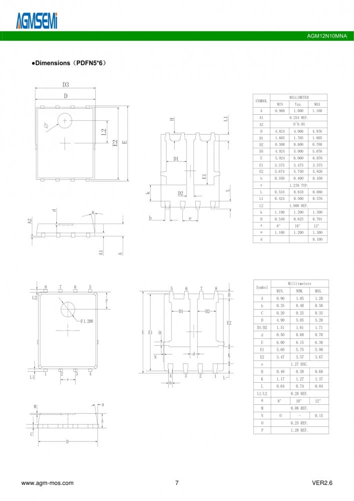 AGM12N10MNA datasheet page 7