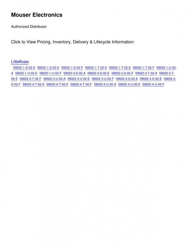 59022 Reed Sensor datasheet page 4