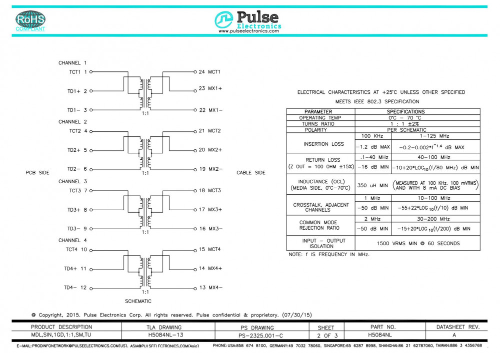 H5084NL electrical characteristics page 2