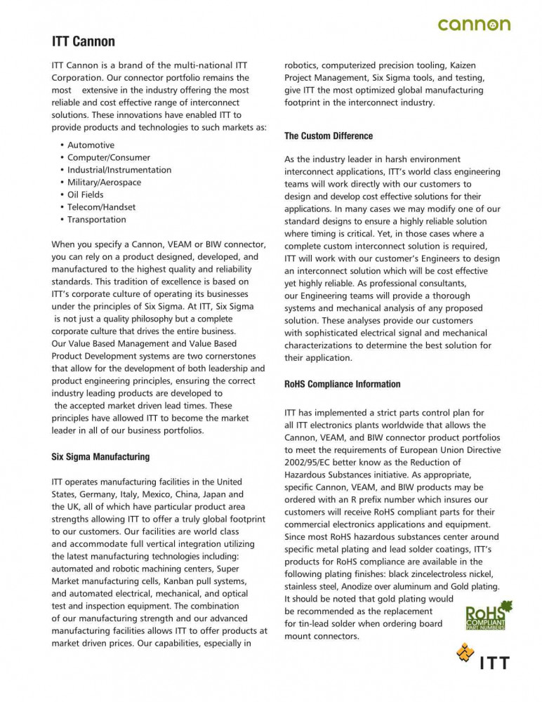 ITT Cannon DL documentation page 3