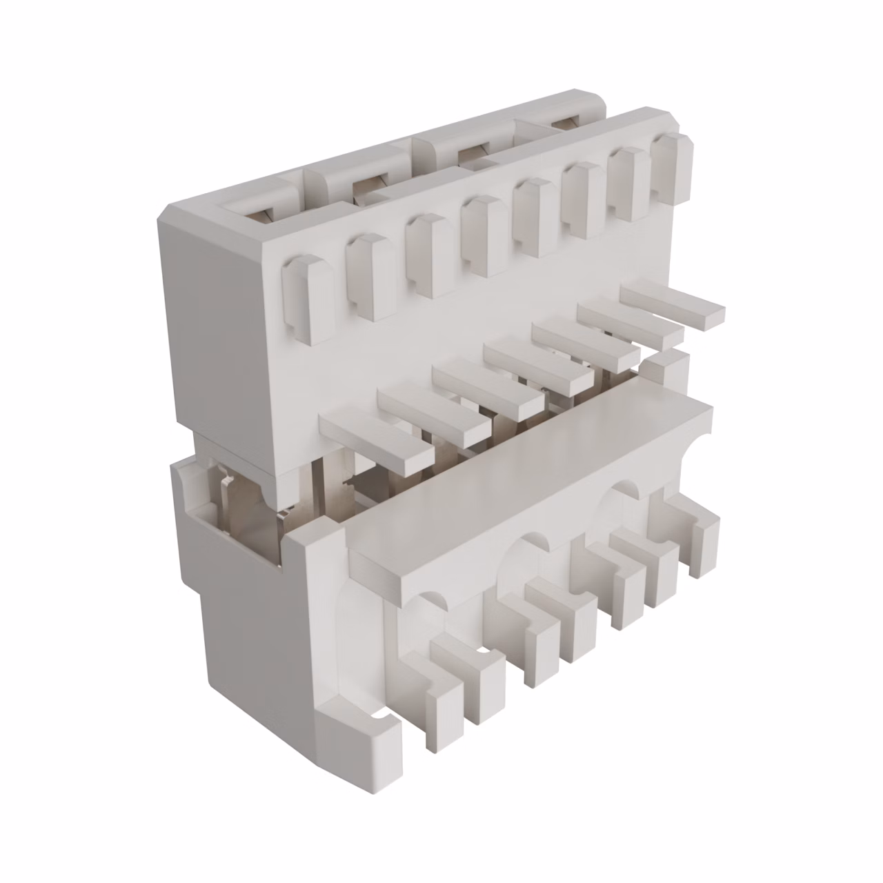 Appli-Mate RAST Power IDT Housing, 5.00mm Pitch, Direct/Indirect, Female, 4 Circuits, Code Keys B, C, D, E, F and G Removed, Open End Walls