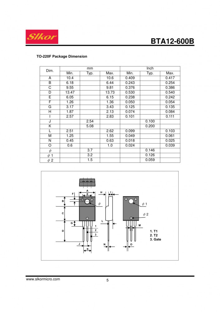 BTA12-600B datasheet page 5