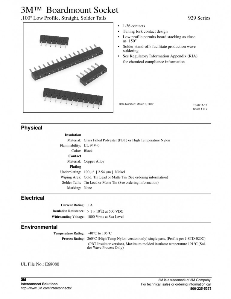 3M 929870-01-36-RA technical document page 1
