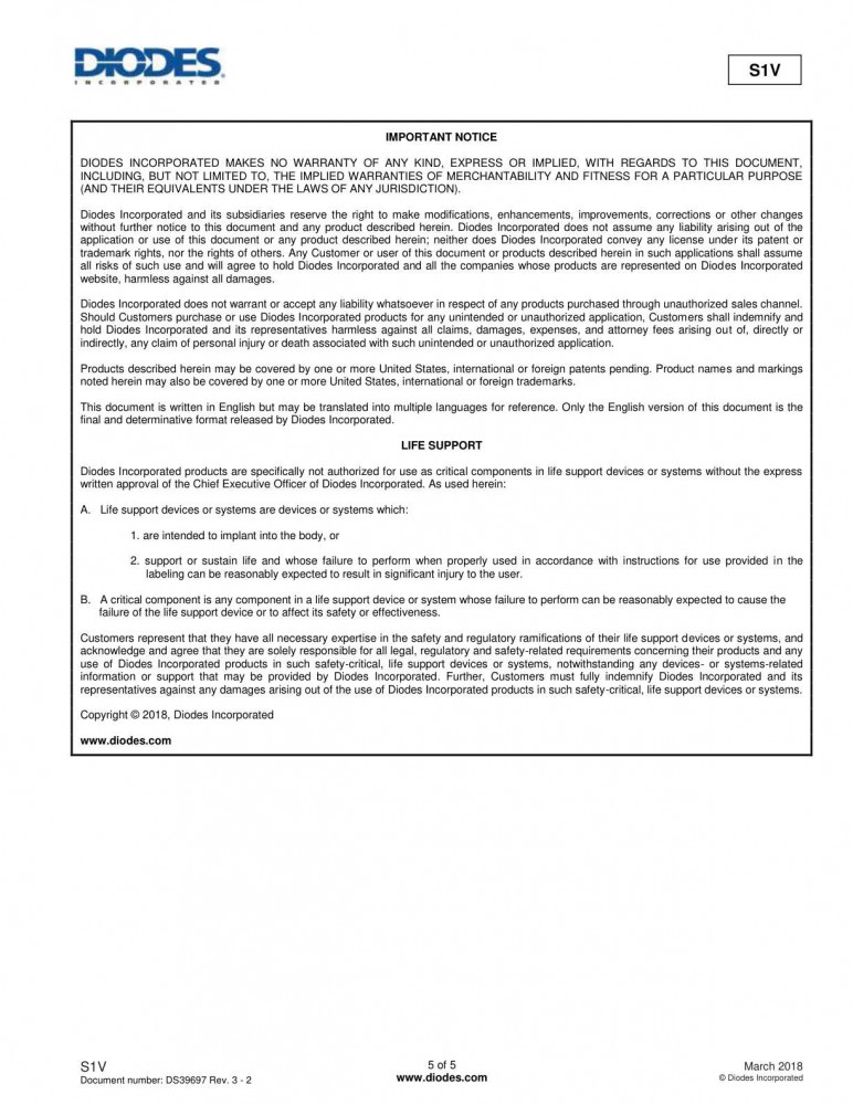 S1V-13-F datasheet page 5