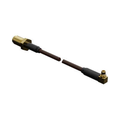 SMA Straight Bulkhead Jack to MMCX Right-Angle Plug on RG-316 Cable, 304.80mm Length, 50 Ohms for sale